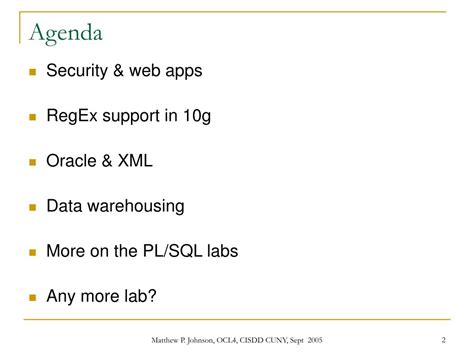 PPT OCL Oracle G SQL PL SQL Session PowerPoint Presentation ID