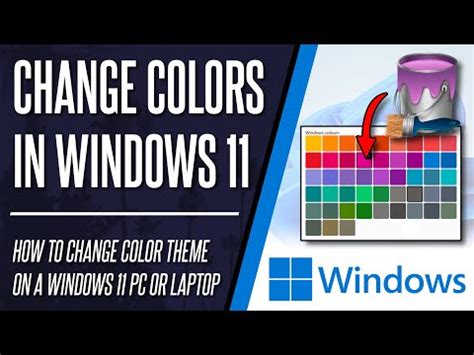 How To Change Windows Color Theme On PC Or Laptop YouTube
