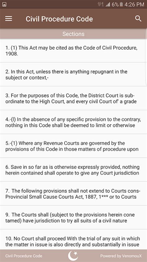 Cpc Civil Procedure Code Apk For Android Download
