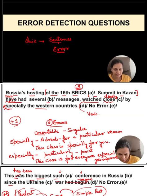 Error Detection 3 With Annotation Pdf 25th October Pdf Business Politics