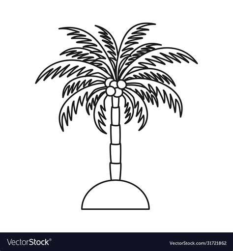 Black And White Palm Tree Clip Art