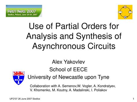 Ppt Use Of Partial Orders For Analysis And Synthesis Of Asynchronous