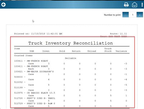 How To Find The Variance At Physical Inventory Peets Coffee Dsd