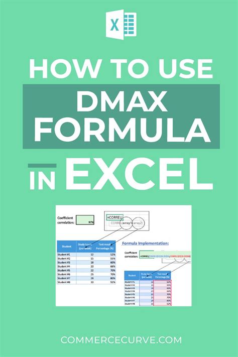 How To Use Dmax Formula In Excel Excel Formula Microsoft Excel