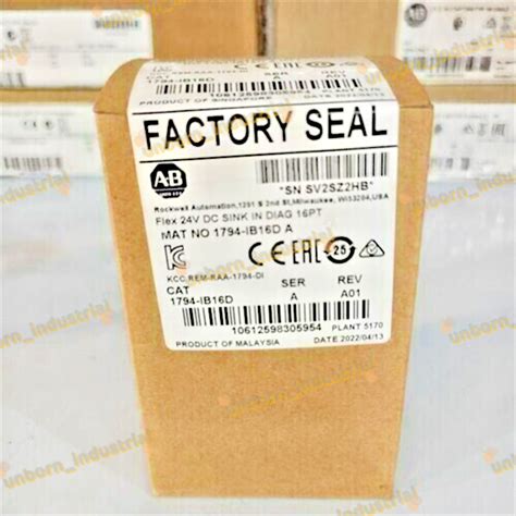 1794-IB16D / A Flex Module 1794-IB16D New Factory Sealed | eBay