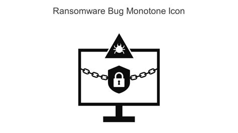 Ransomware Bug Monotone Icon In Powerpoint Pptx Png And Editable Eps Format PPT Template