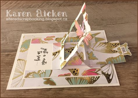 Altered Scrapbooking Butterfly Pull Tab Card