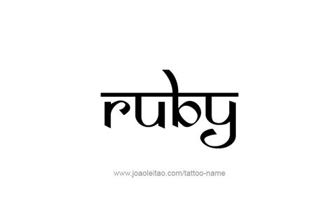 Ruby Name Tattoo Designs Name Tattoo Designs Name Tattoo Name Tattoos