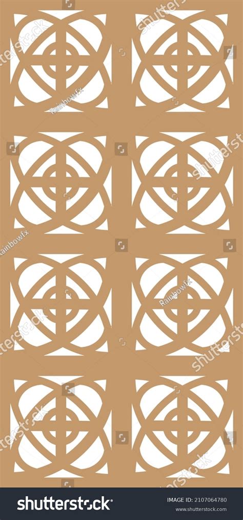 Geometric Cut Out Cnc Pattern Design Stock Vector Royalty Free Shutterstock