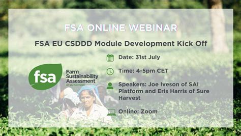 Sureharvest On Linkedin Fsa Eu Csddd Module Development Kick Off