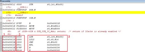 ARMMDK Debug模式下Disassembly窗口介绍 上海亿道电子技术有限公司