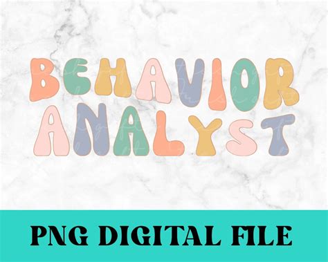 Behavior Analyst Png Behavior Analyst Sublimation Retro Groovy