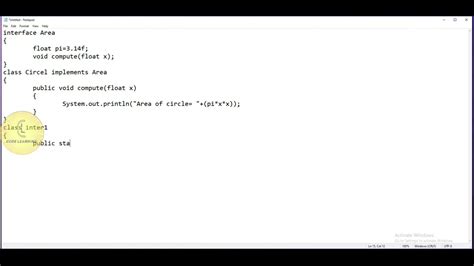 java interface codelearning youtube