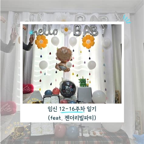 임신 일기 12주 정밀초음파1차 기형아검사 16주 두근두근 성별확인 젠더리빌 파티 네이버 블로그