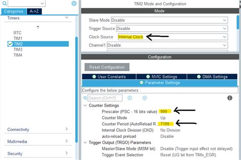 Stm32 Timer Interrupt Hal Example Timer Mode Lab Deepblue