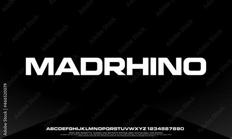 Modern Bold Heavy Strong Font Typography Urban Style Fonts For Sport