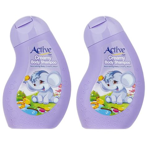 قیمت و خرید شامپو بدن بچه اکتیو مدل کرمی حجم 250 میلی لیتر بسته 2 عددی