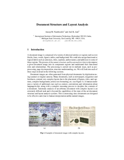 Pdf Document Structure And Layout Analysis