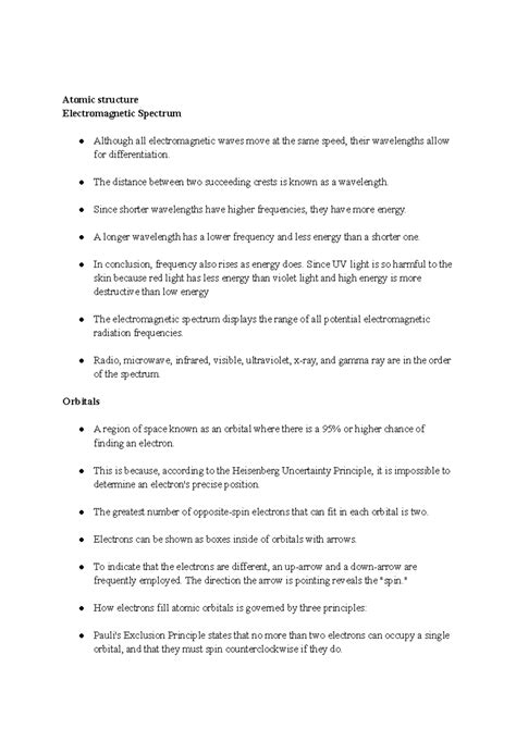 Atomic Structure Electromagnetic Spectrum Atomic Structure Electromagnetic Spectrum Although
