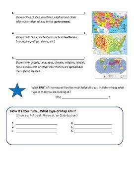 Types Of Maps Notes By Tresa Westcott TPT
