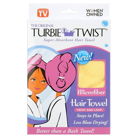 Turbie Twist Microfiber Hair Towel Wrap 1 Pack For Women Men