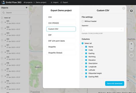 Customization Of Csv Export Survey Tools Emlid Community Forum