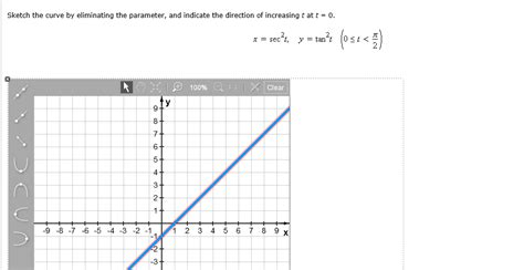 solved sketch the curve by eliminating the parameter and