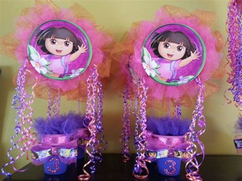 24 Dora Centerpieces Ideas Dora Dora The Explorer Explorer Birthday