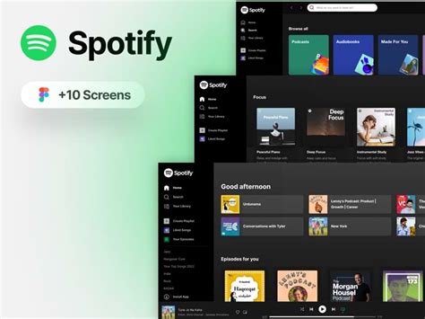 Spotify Ui Kit For Figma 2023 Freebiesbug