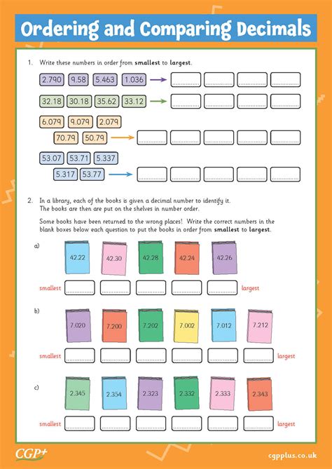 Year 5 Comparing And Ordering Numbers Worksheet Worksheets Library