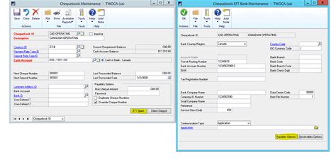 Setting Up Dynamics Gp Eft For Payables Stoneridge Software