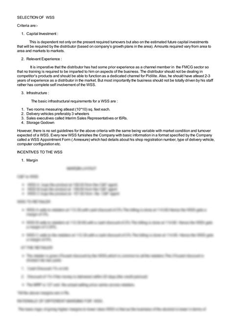 Solution Pidilite Distribution Structure Pidilite Is Indias Largest Manufacturer Of Adhesive