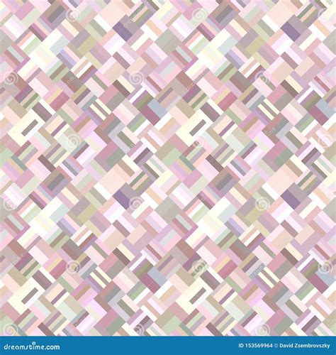 Colorful Abstract Diagonal Rectangle Mosaic Tile Pattern Background Stock Vector Illustration