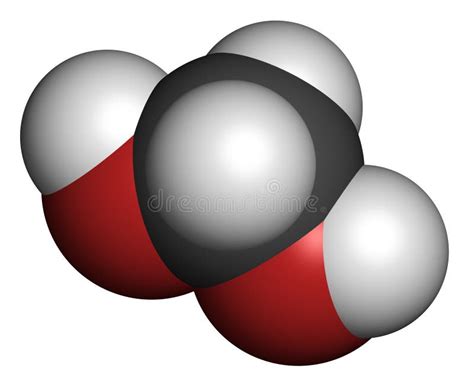 Methylene Glycol Methanediol Formaldehyde Monohydrate Molecule Formed Upon Dissolving