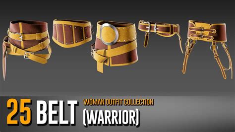 Artstation 25 Warrior Belt Outfit Collection Vol 06 Game Assets