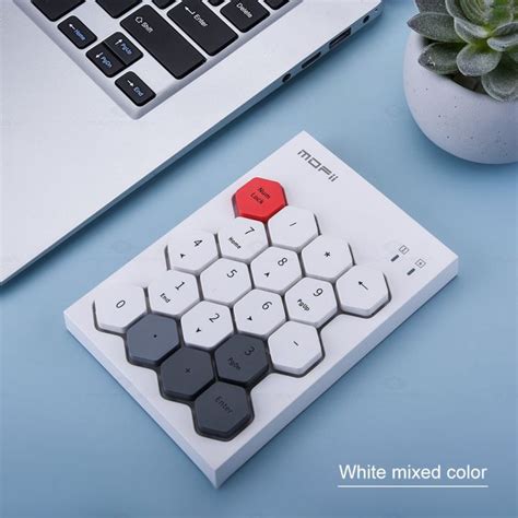 Mofii 2 4G Wireless Rechargeable Numeric Keyboard Portable Stylish Digital Keypad Detachable