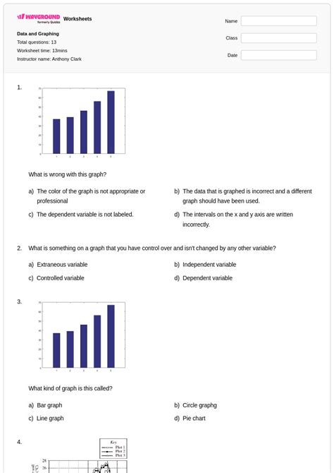 50 Data And Graphing Worksheets For Grade 4 On Wayground Free