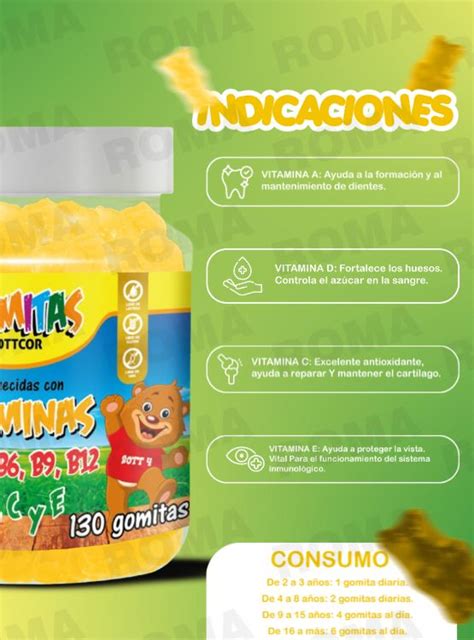Ripley Pack 2 Gomitas Vitaminas Para NiÑos Gomitas CÚrcuma 260 Und