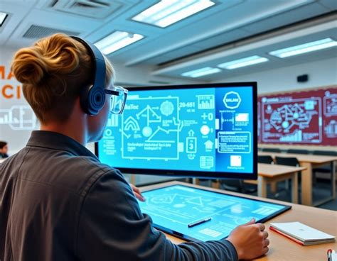 Augmented Reality Mathematics A New Dimension In Futuristic Classrooms Premium Ai Generated Image