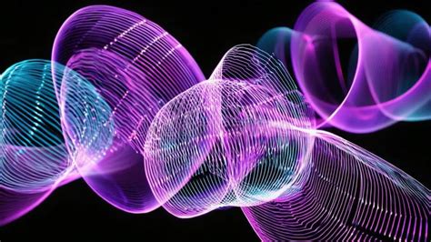 Colorful Abstract Wave Patterns Create Mesmerizing Visual Display In A Digital Art Showcase