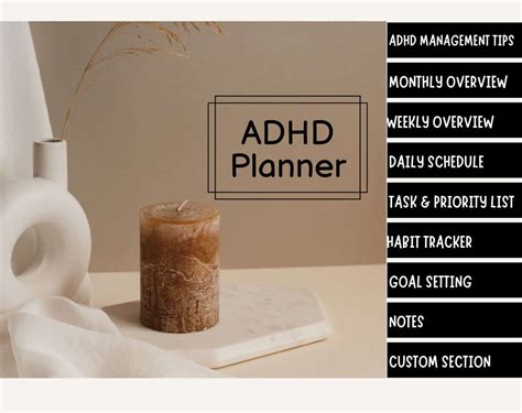 Adhd Planner Remarkable Pro One Note Good Notes Supernote Kindle Scribe Digital Planner