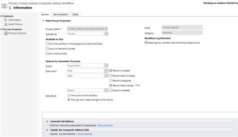 Creating An Workflow To Update An Composite Address Field Aric Levin