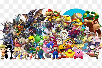 Assorted Character Illustration Super Smash Bros For Nintendo 3ds And