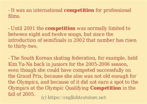 Competition Example Sentences Englishteststore Blog