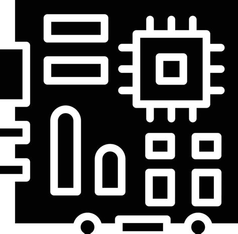 Motherboard Vector Icon Style 22288387 Vector Art At Vecteezy