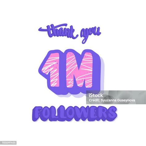 1m 팔로 워 포스트 벡터 템플릿 디자인입니다 1000000에 대한 스톡 벡터 아트 및 기타 이미지 1000000 감사합니다 금융 Istock