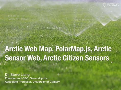 Arctic Web Map PolarMap Js Arctic Sensor Web And Arctic Citizen Sensors PPT
