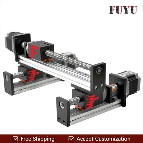300200mm 볼 스크류 선형 레일 가이드 슬라이드 모듈 테이블 액추에이터 Cnc Xy 모션 로봇 암 부품 전동 라우터 키트rail Guidelinear Rail