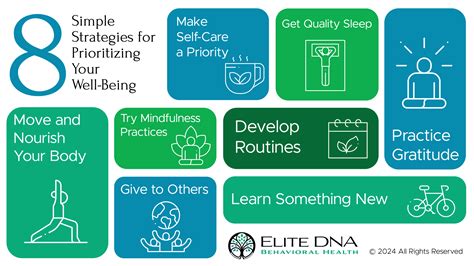 8 Strategies For Mental Well Being Elite Dna Behavioral Health