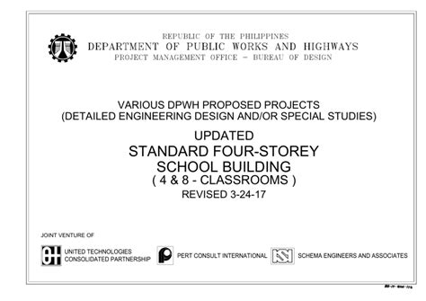 School Building Plans 4 And 8 Classrooms Dpwh